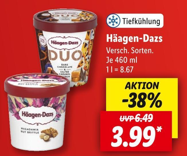 Häagen-dazs eiscreme Angebot bei Lidl
