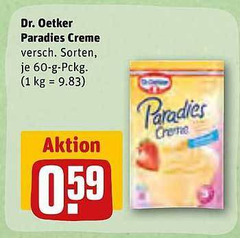 Dr. oetker paradies creme Angebot bei REWE