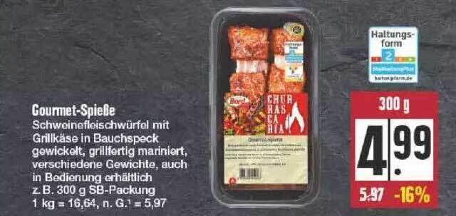 Gourmet-spieße Angebot bei Edeka