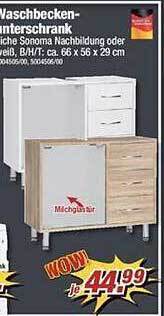 Waschbecken unterschrank Angebot bei Poco