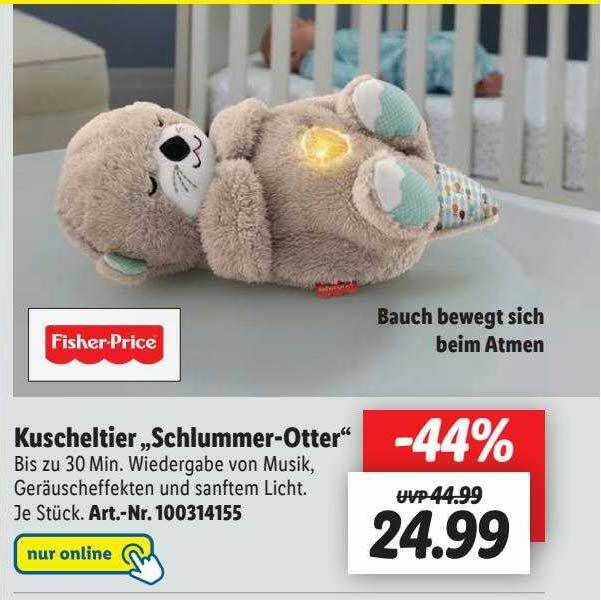 Fisher-price kuscheltier „schlummer-otter“ Angebot bei Lidl