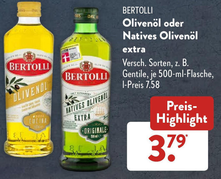 Bertolli Olivenl Angebotnull