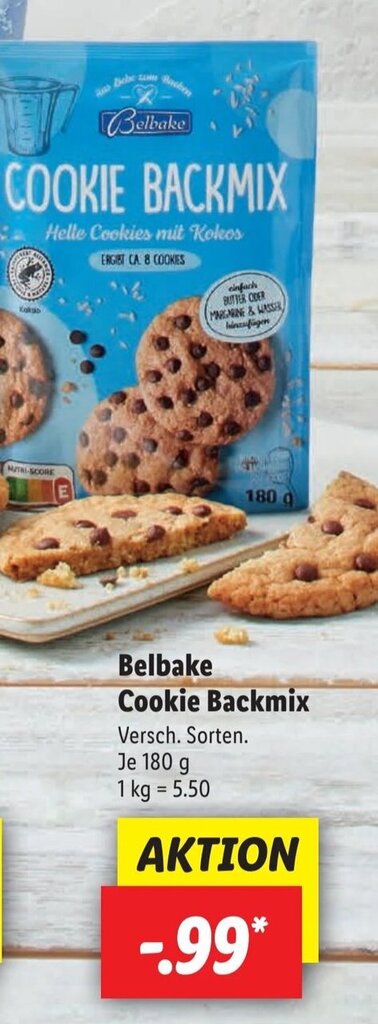 Belbake Cookie Backmix 180 g Angebot bei Lidl