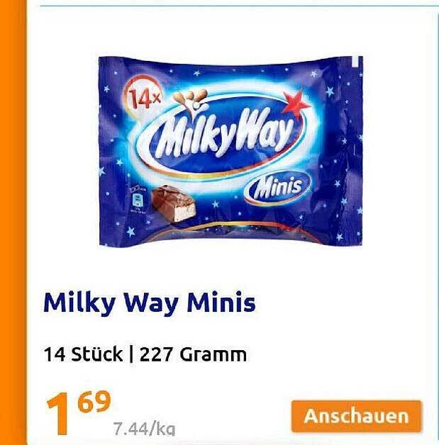 Milky way minis Angebot bei Action