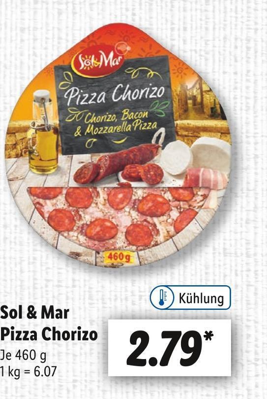 Sol & mar pizza chorizo Angebot bei Lidl