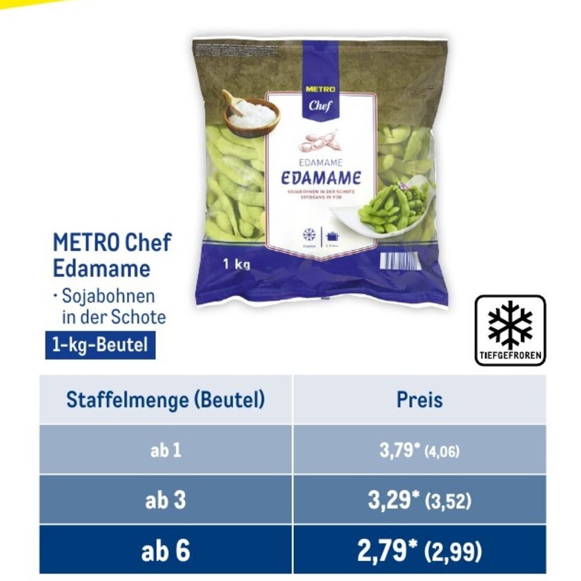 Metro Chef Edamame 1kg Angebot bei METRO