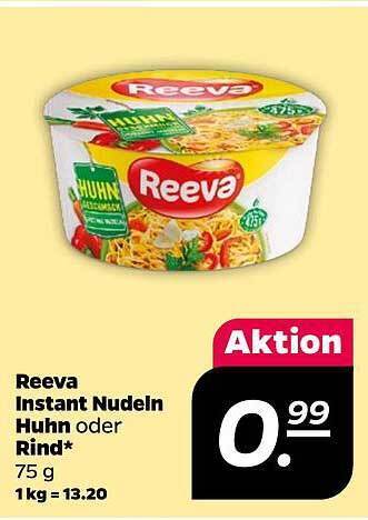 Reeva instant nudeln huhn oder rind Angebot bei NETTO