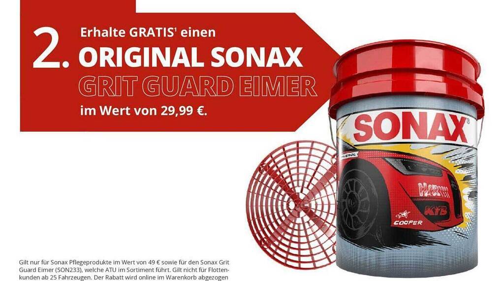 Original sonax grit gard eimer Angebot bei A.T.U.