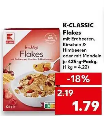 K-classic flakes Angebot bei Kaufland