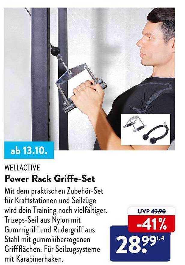Wellactive power rack griffe-set Angebot bei Aldi Nord