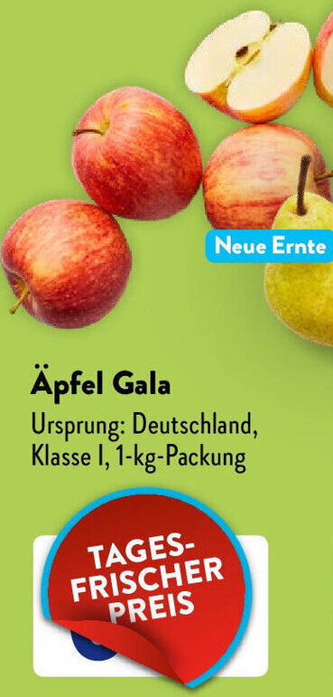 Äpfel Gala 1 kg Packung Angebot bei Aldi Süd