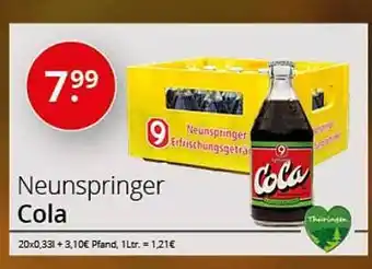 Neunspringer cola Angebot bei Sagasser