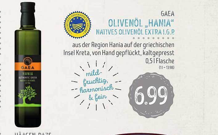 Gaea olivenöl hania natives olivenöl extra igp Angebot bei Edeka Struve