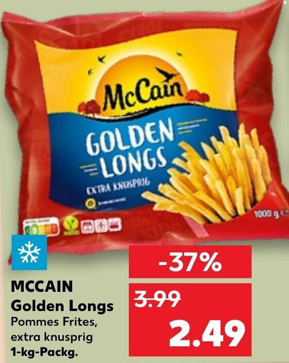 McCain Golden Longs 1 kg Packg. Angebot bei Kaufland