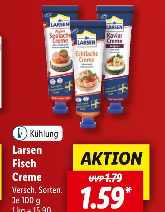 Larsen fisch creme Angebot bei Lidl