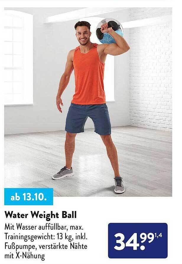 Water weight ball Angebot bei Aldi Nord