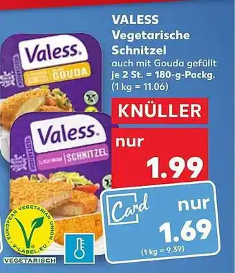 Valess vegetarische schnitzel Angebot bei Kaufland
