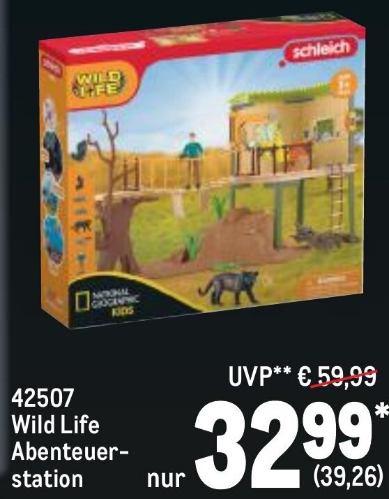 Schleich 42507 Wild Life Abenteuerstation Angebot bei METRO