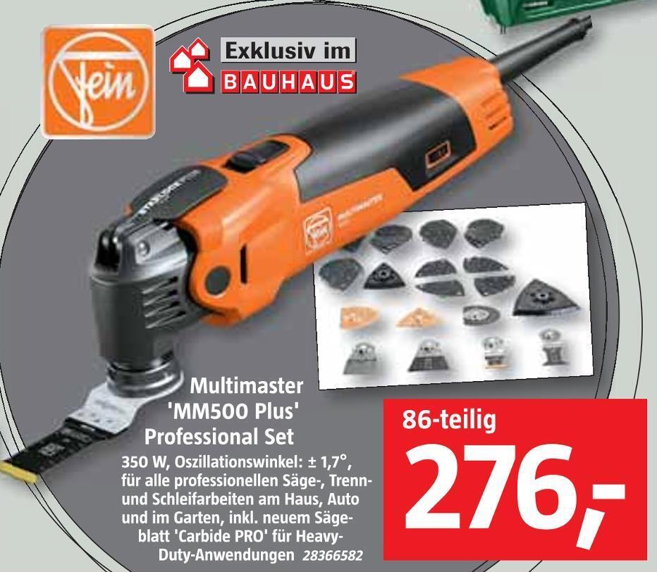Fein multimaster 'mm500 plus' professional set Angebot bei Bauhaus