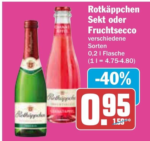 Spannende Fruchtsecco Rotkãppchen Angebot Bild