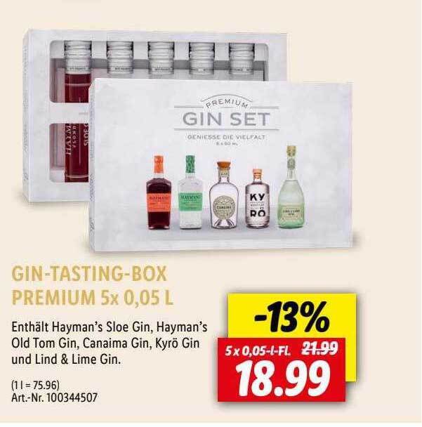 Gin-tasting-box premium Angebot bei Lidl