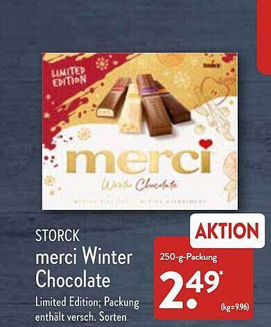 Storck merci winter chocolate Angebot bei Aldi Nord