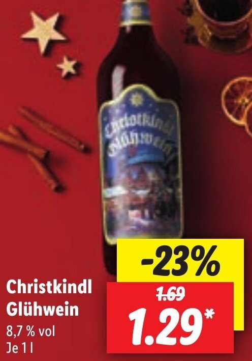 Christkindl Glühwein 1 L Angebot bei Lidl