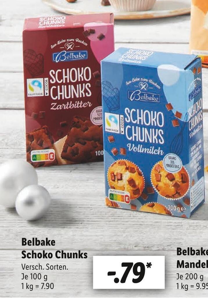 Belbake schoko chunks Angebot bei Lidl