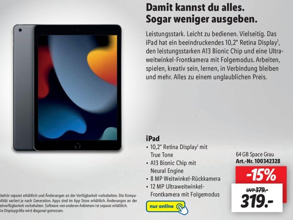 iPad Angebot bei Lidl