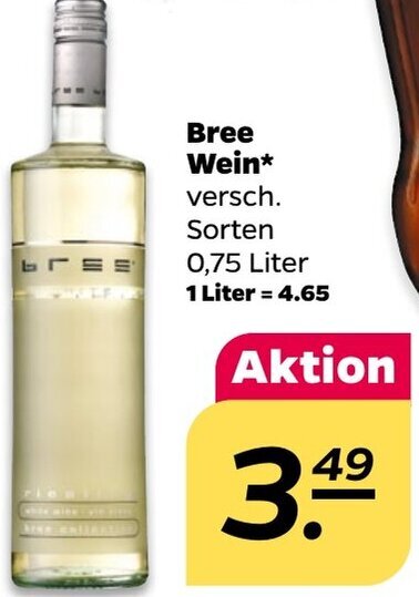 Bree Wein 0,75 Liter Angebot bei NETTO