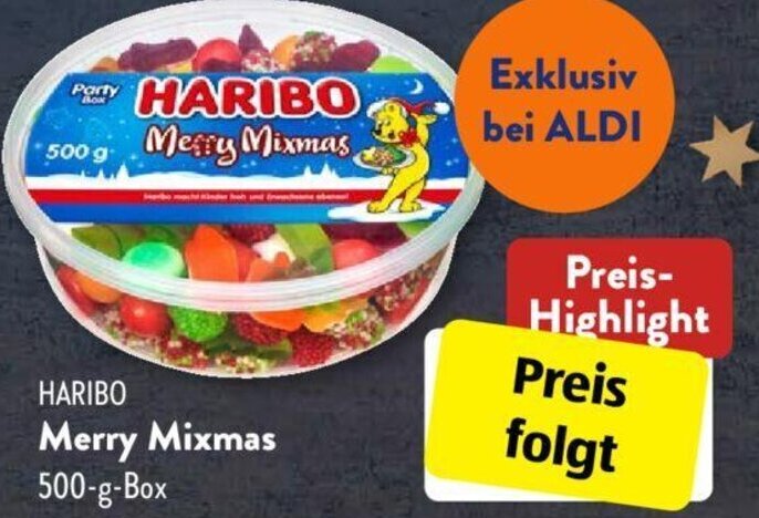 Haribo Merry Mixmas 500 g Box Angebot bei Aldi Süd