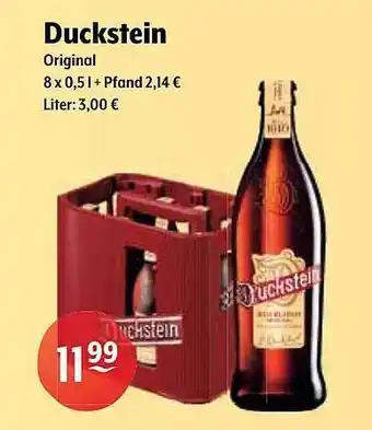 Duckstein original Angebot bei Getränke Hoffmann
