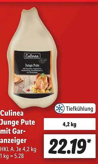 Culinea junge pute mit garanzeiger Angebot bei Lidl