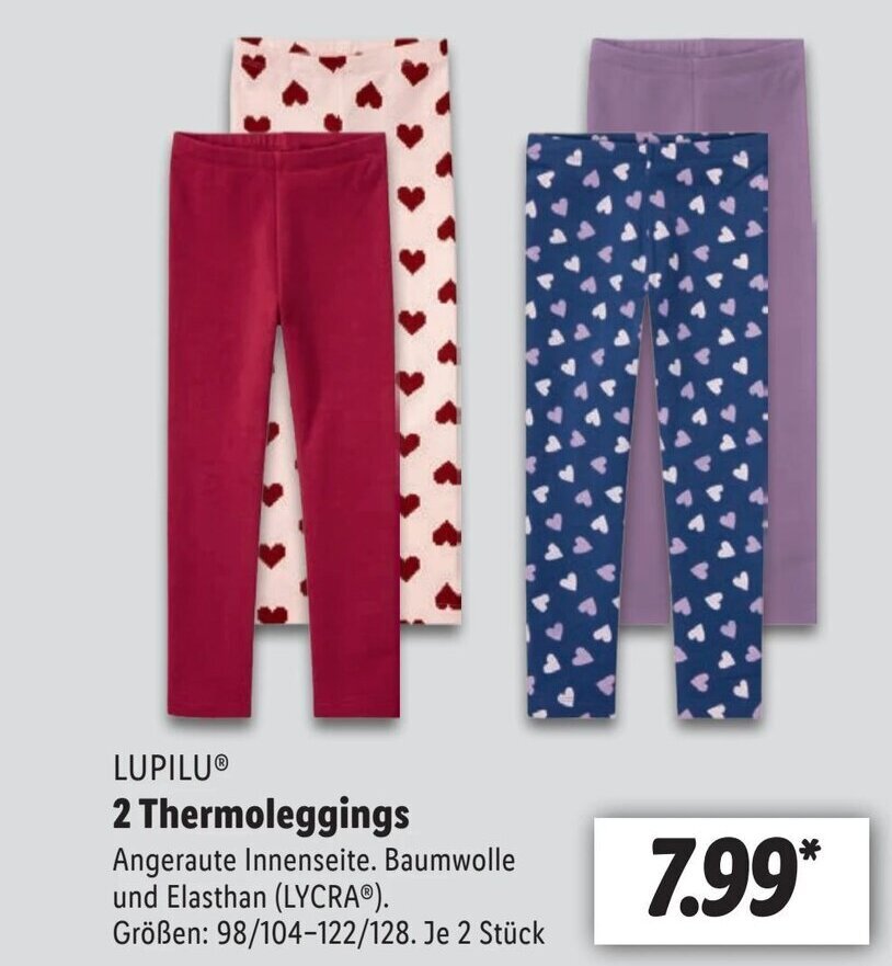 Lupilu 2 Thermoleggings Angebot bei Lidl