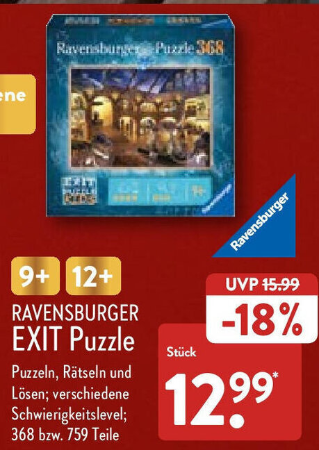 Ravensburger Exit Puzzle Angebot bei Aldi Nord