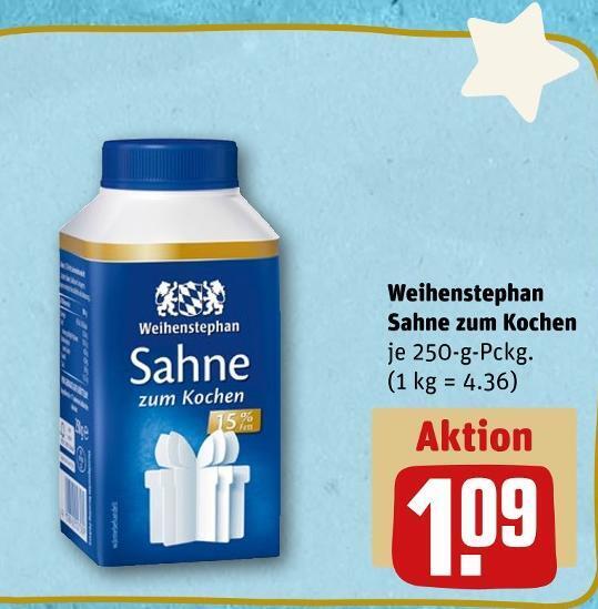 Weihenstephan sahne Angebot bei REWE