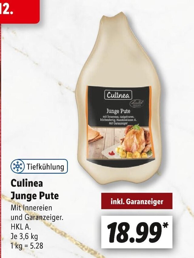 Culinea junge pute Angebot bei Lidl