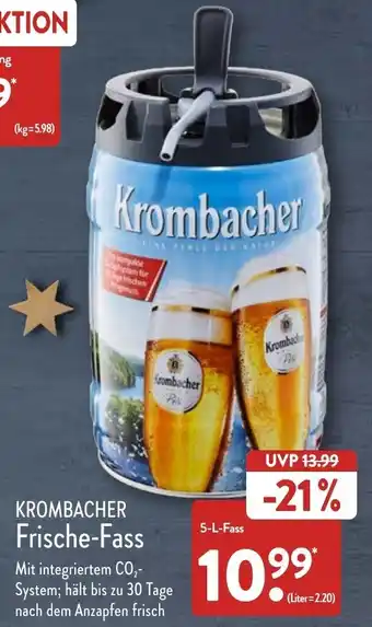 Krombacher Frische Fass 5 L Angebot bei Aldi Nord