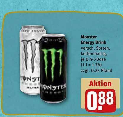 Monster energy drink Angebot bei REWE Kaufpark