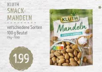 Kluth snack-mandeln Angebot bei Edeka Struve