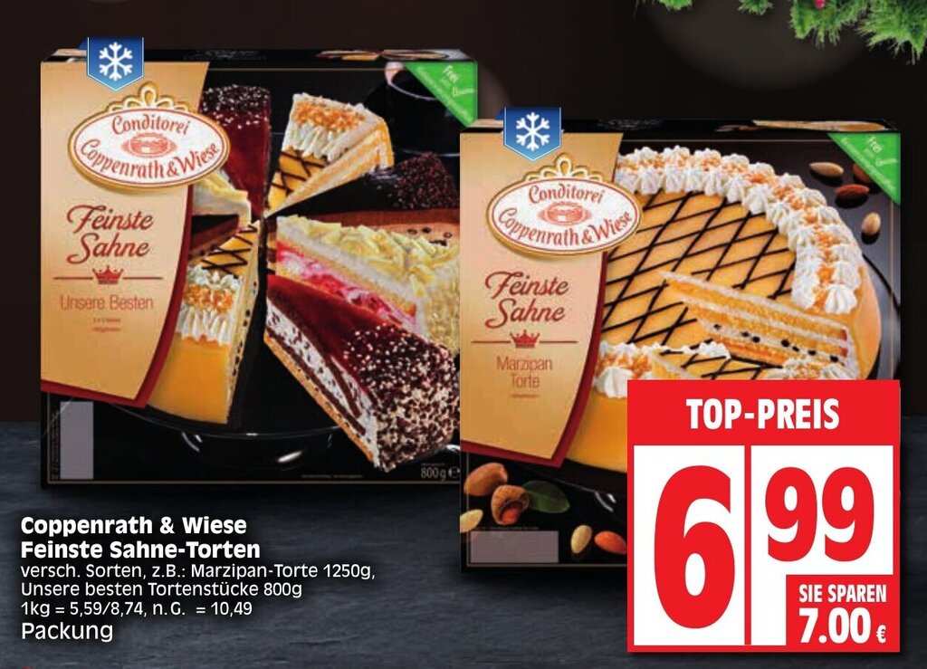 Coppenrath & Wiese Feinste Sahne Torten Angebot bei Edeka