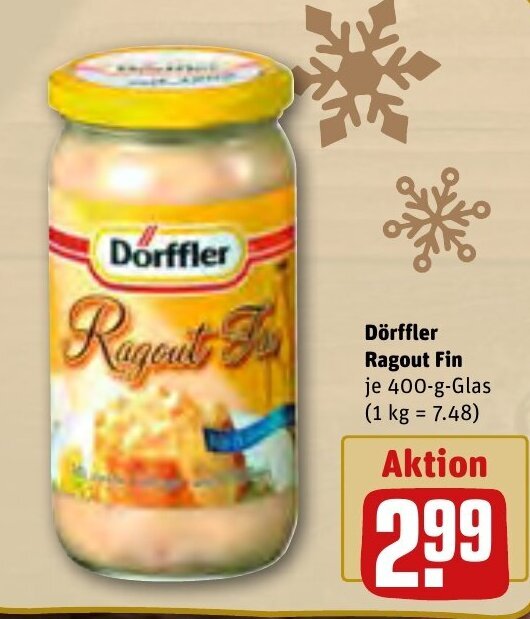 Dörffler Ragout Fin 400 g Glas Angebot bei REWE