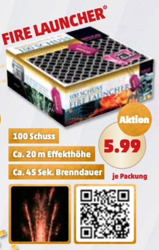 Fire Launcher 100 Schuss Angebot bei PENNY