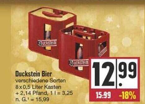 Duckstein bier Angebot bei Edeka