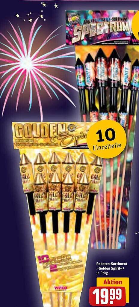 Raketen sortiment golden spirit Angebot bei REWE