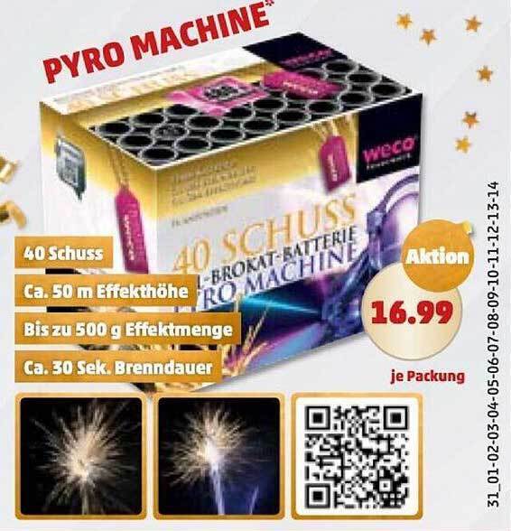 Pyro machine 40 schuss weco Angebot bei PENNY