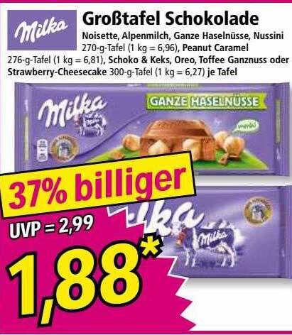 Milka großtafel schokolade Angebot bei Norma