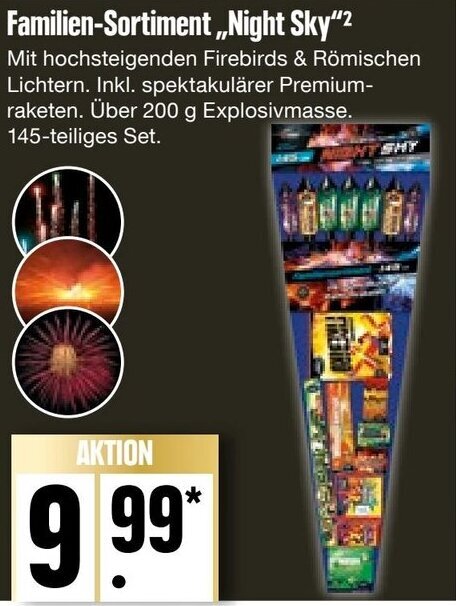 Comet Familien Sortiment ,,Night Sky" Angebot bei Edeka