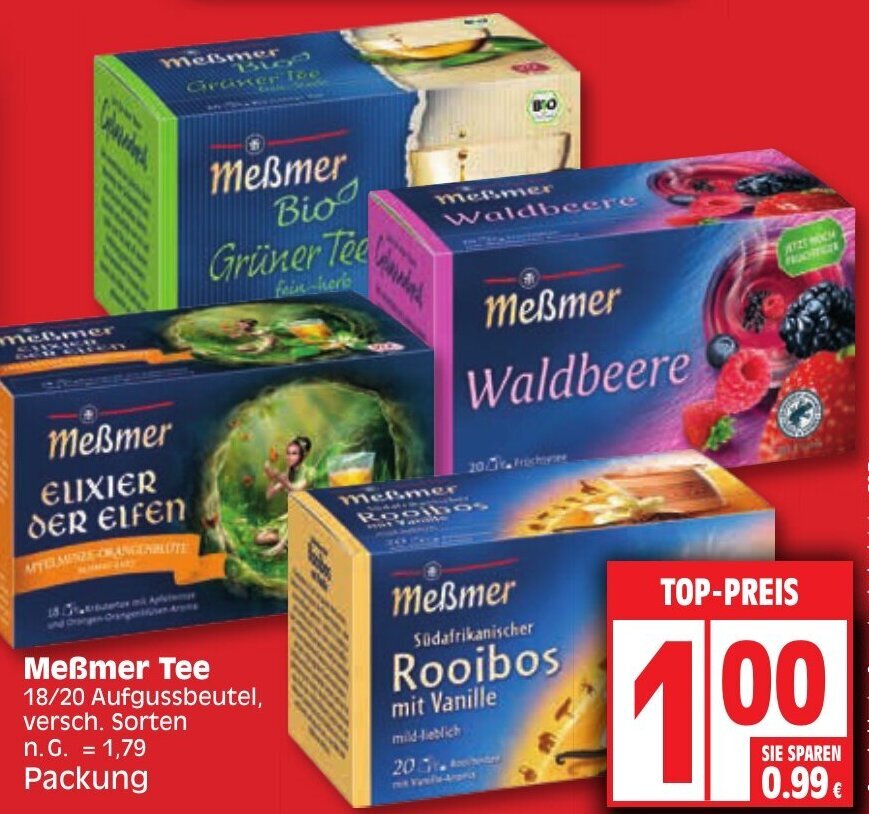 Meßmer Tee Angebot bei Edeka