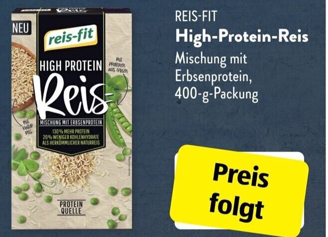 Reis-Fit High Protein Reis 400 g Packung Angebot bei Aldi Süd